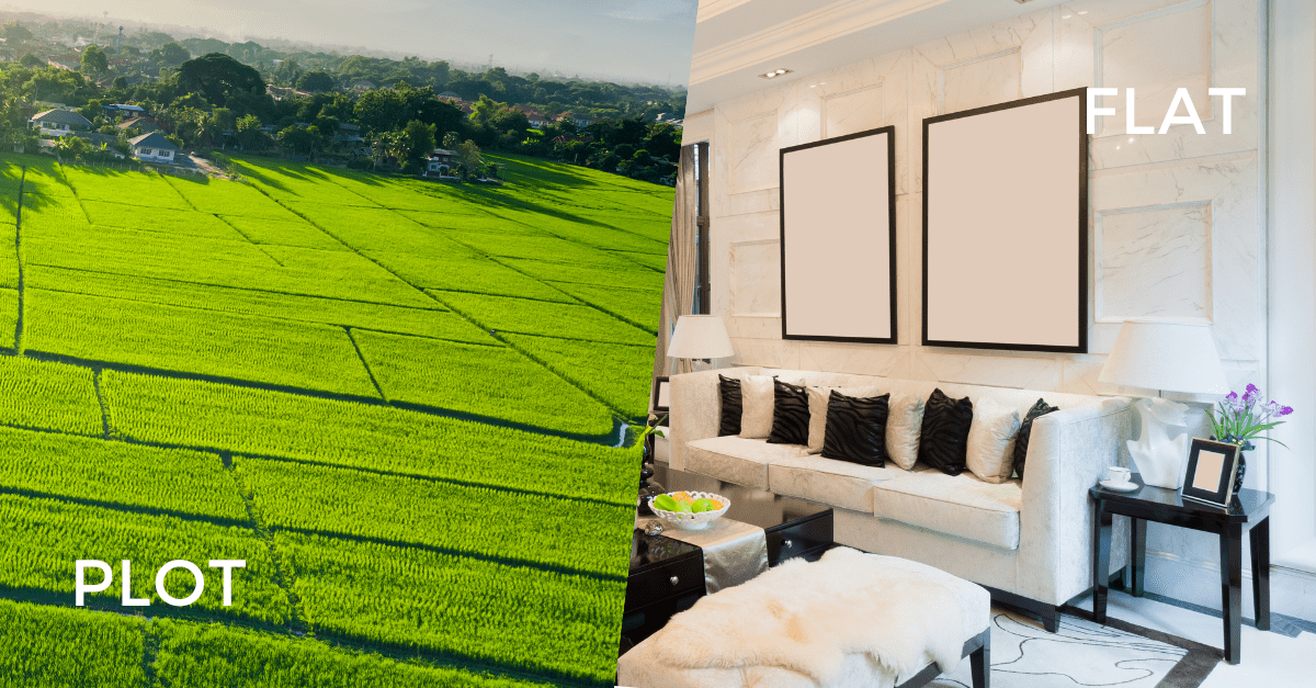 Plot vs. Flat: Investment Dilemma Demistified - YOR | YELLOW OAK REALTY